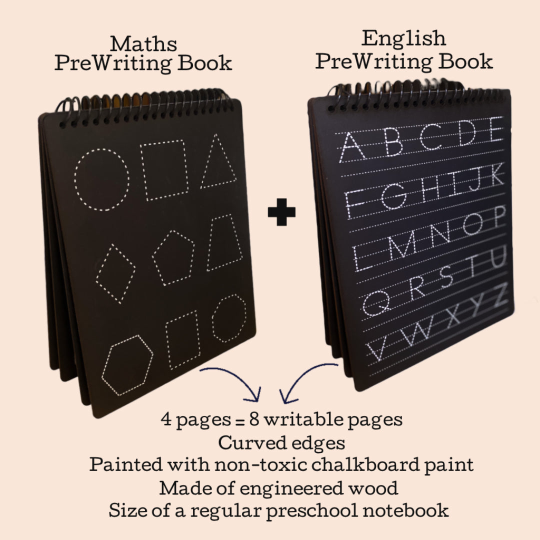 Preschool Set- Prewriting Boards ( English + Maths ) – Berry Bee