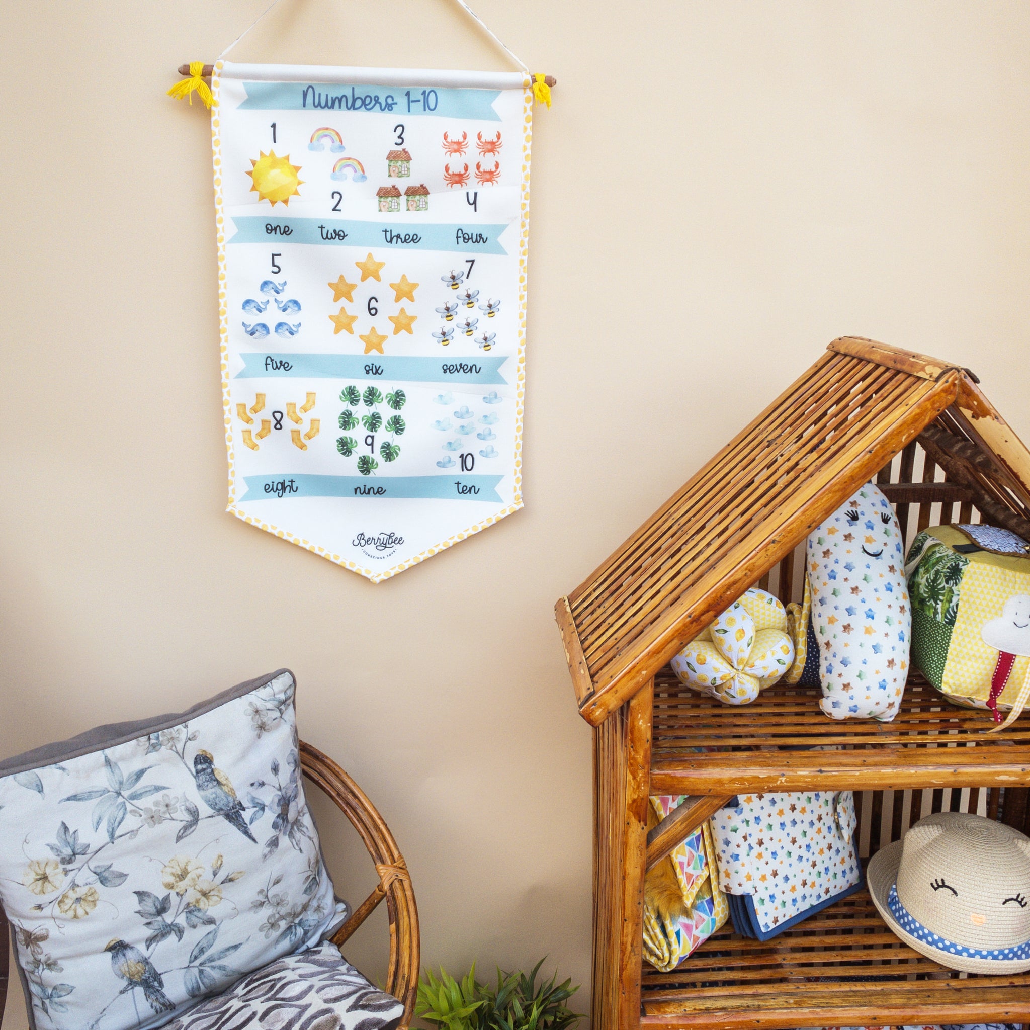 Numbers Educational Poster – Berry Bee